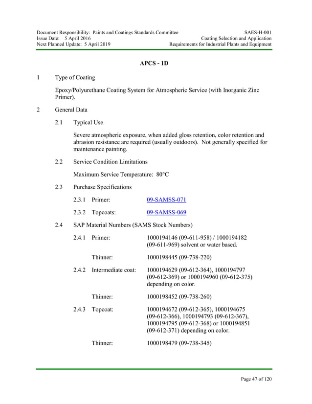 Saes h-001 - 2016 | PDF