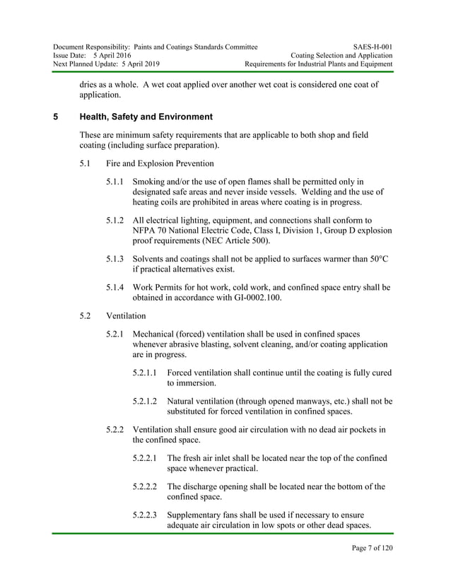 Saes h-001 - 2016 | PDF