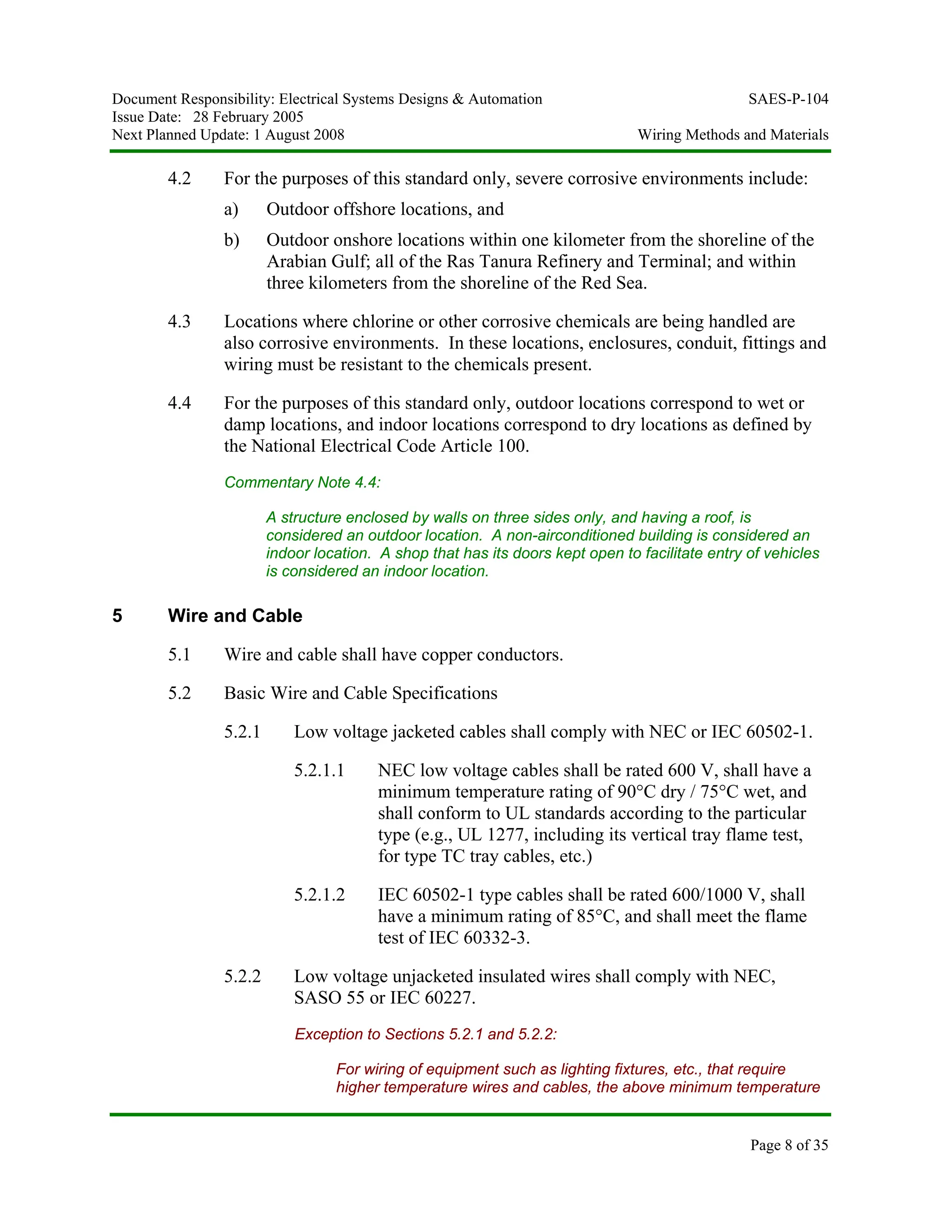 Engineering Standards Wiring methods.pdf
