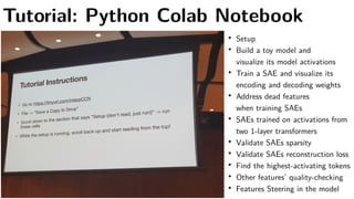 Interpretability of Deep Neural Networks with Sparse Autoencoders | PPT