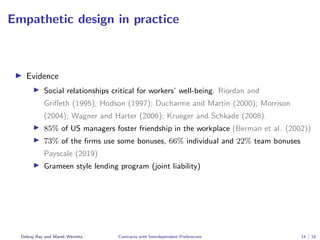 Contracts with Interdependent Preferences | PPT