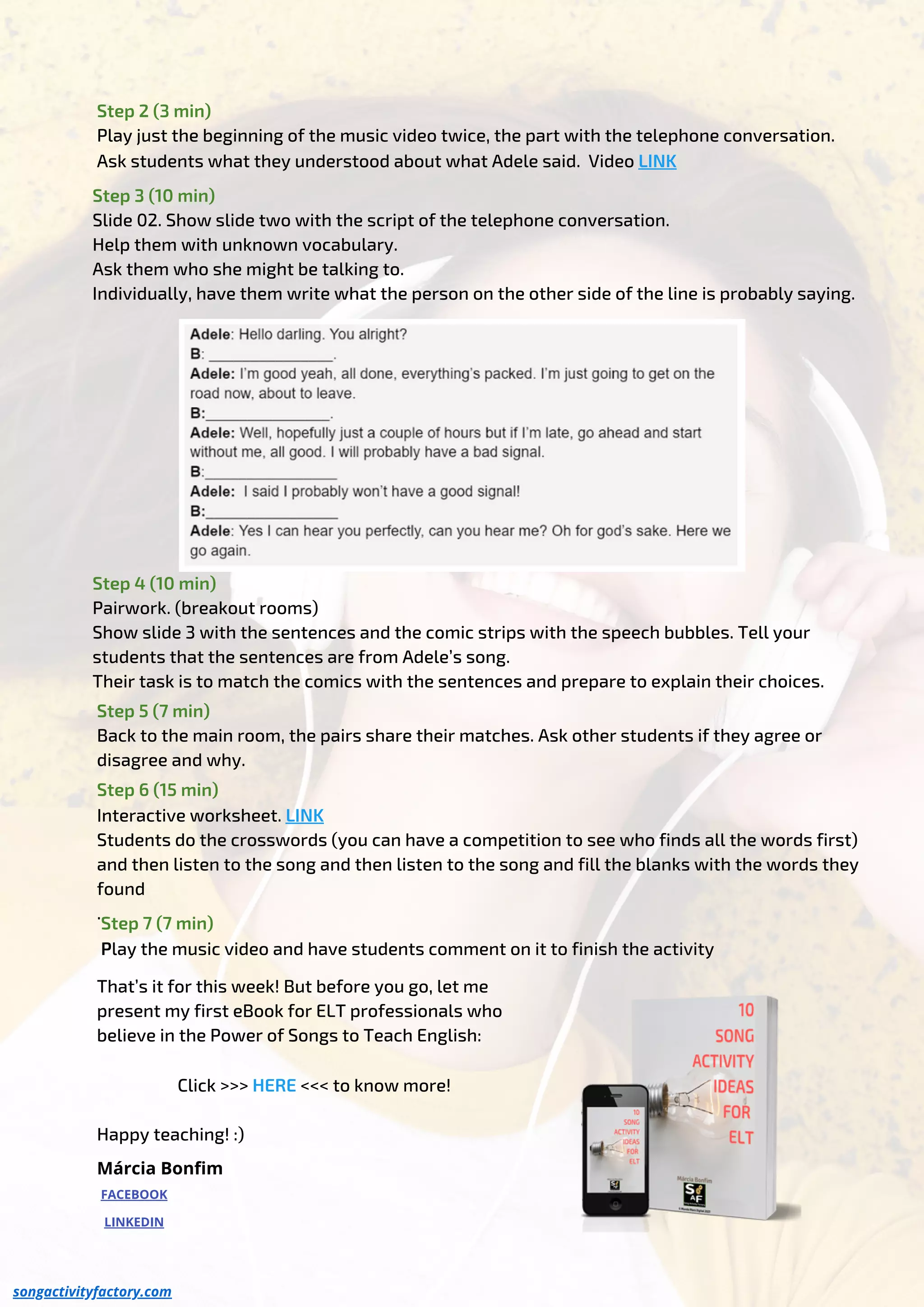 Adele – EASY ON ME: A Creative Song-Bsed Lesson Plan! [Teaching With ...