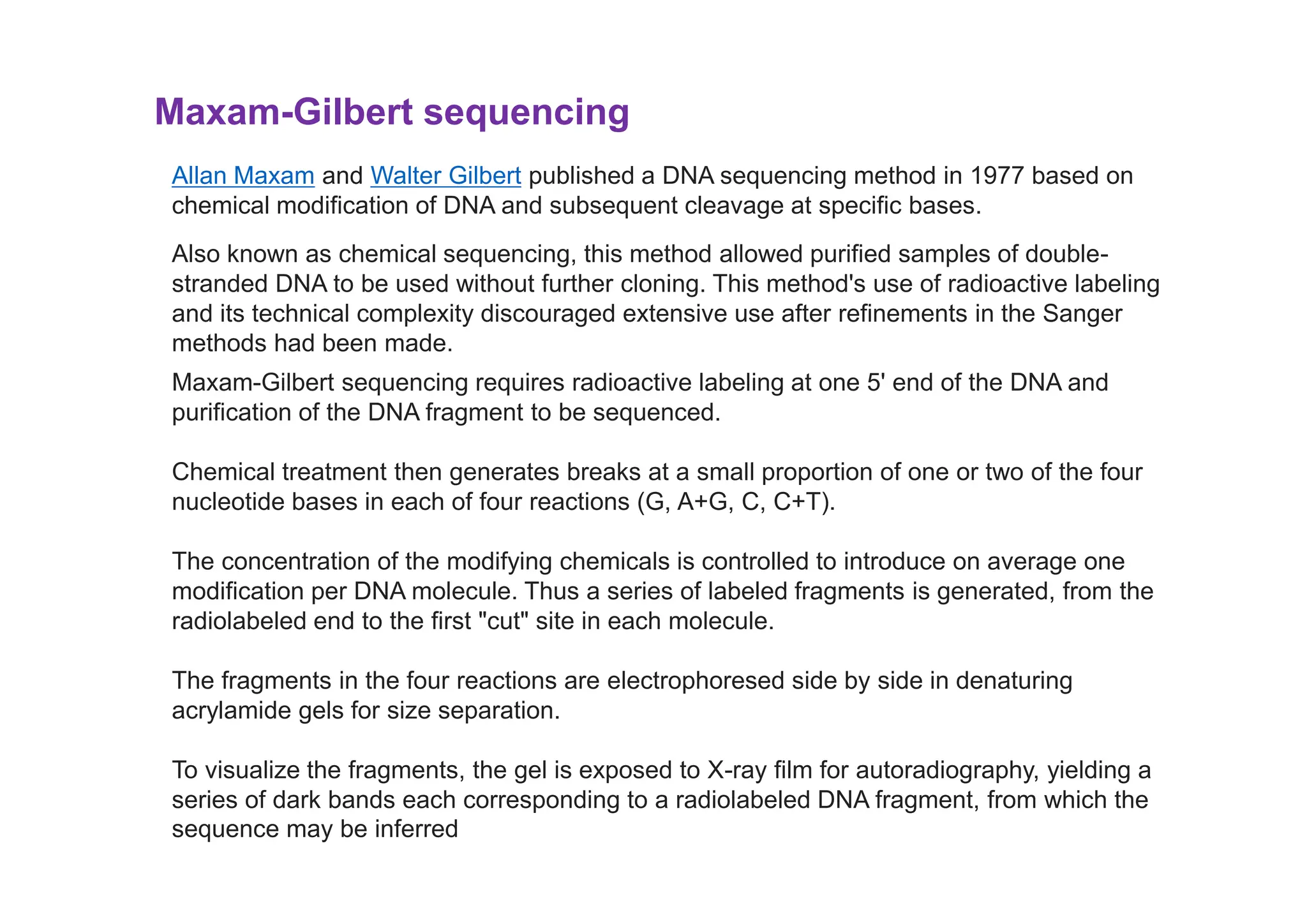 DNA sequencing in molecular biology and ge | PDF