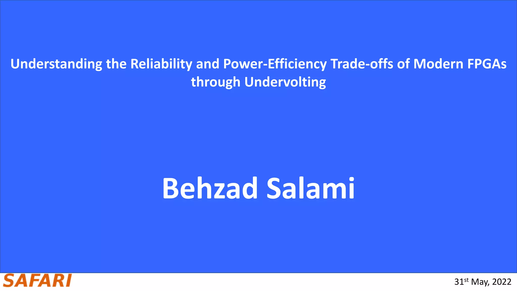 Understanding The Reliability And Power Efficiency Trade Offs Of Modern Fpgas Through