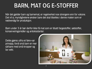 Barn, mat og e-stoffer | PDF