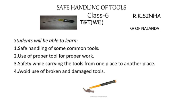 safe-handling-of-tools-hshsbvclassvi.pptx