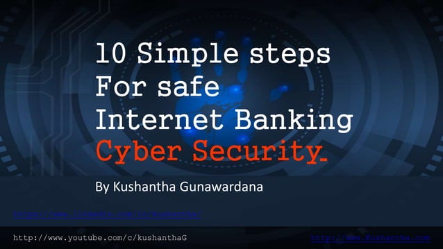 Safe Internet Banking Cyber Security | PPTX | Internet | Computing