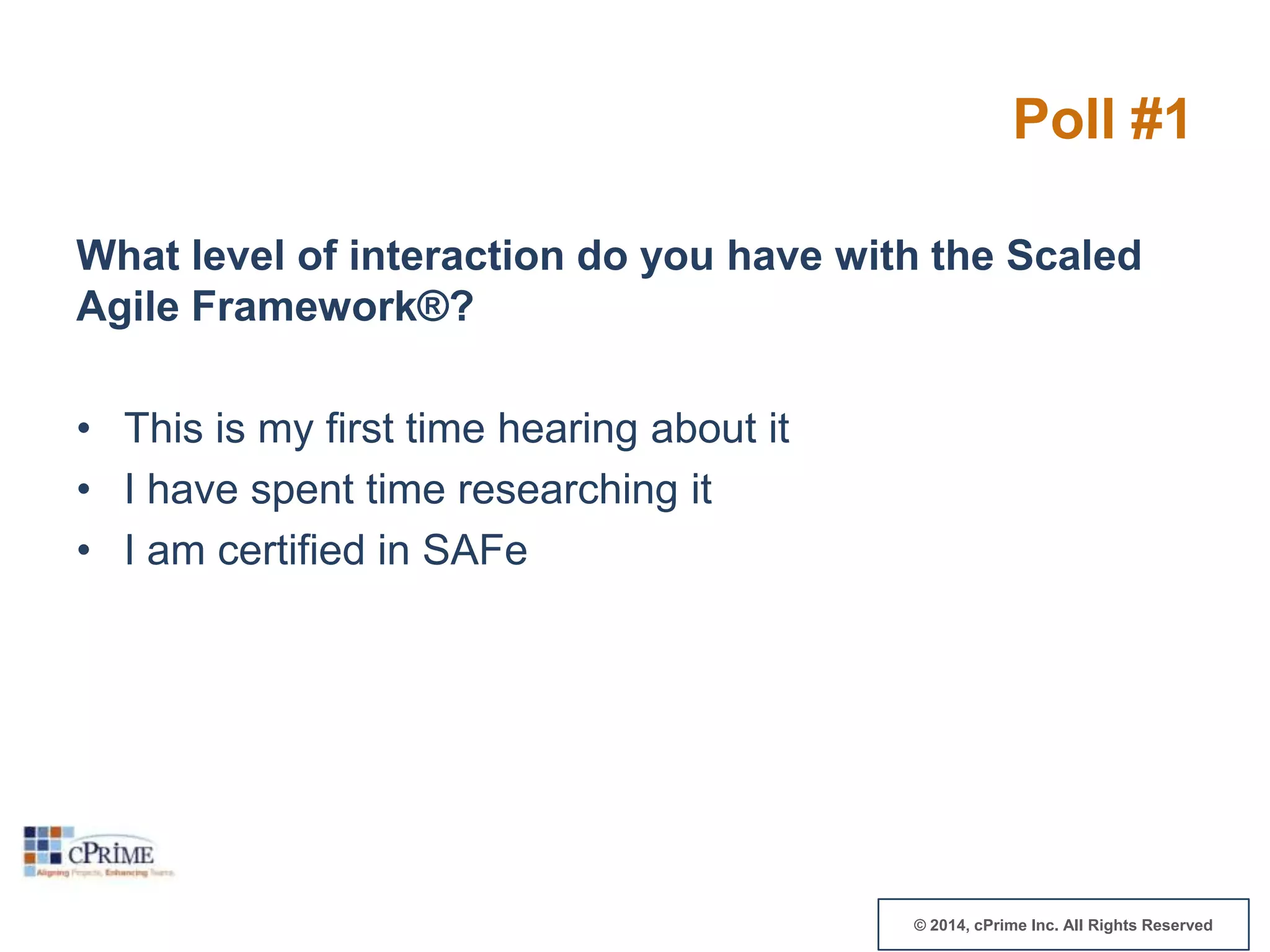 Scaled Agile Framework® Overview | PPTX