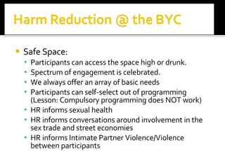 Safe Space, Harm Reduction, And Trauma Informed Principles | PPT