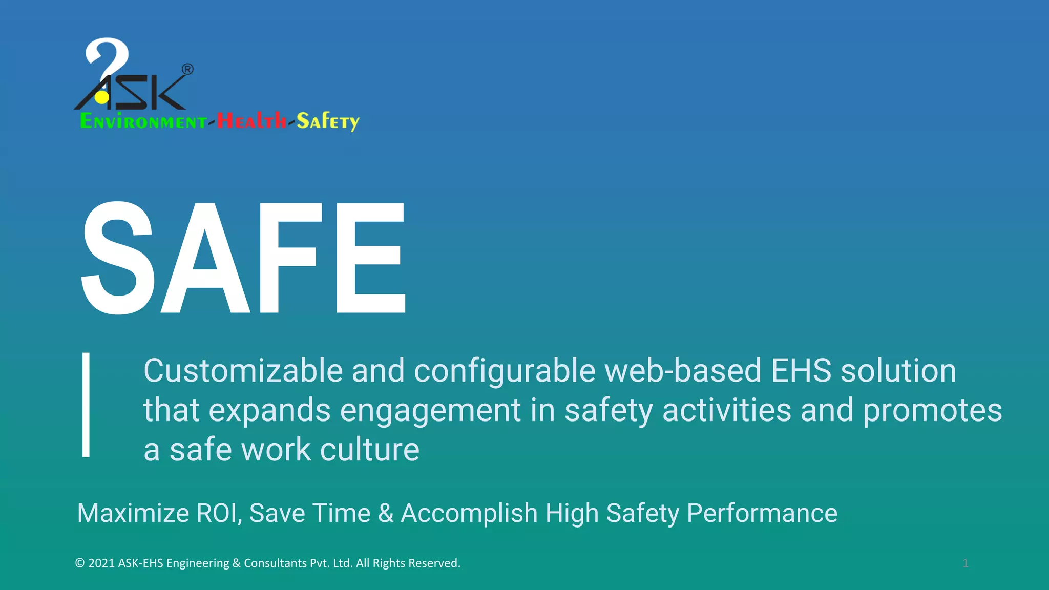 EHS management software -Safe | PDF