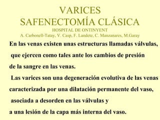 Prevenención Úlceras Varicosas | PPT
