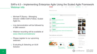 SAFe 4.0 - implementing Enterprise Agile using the Scaled Agile Framework | PDF