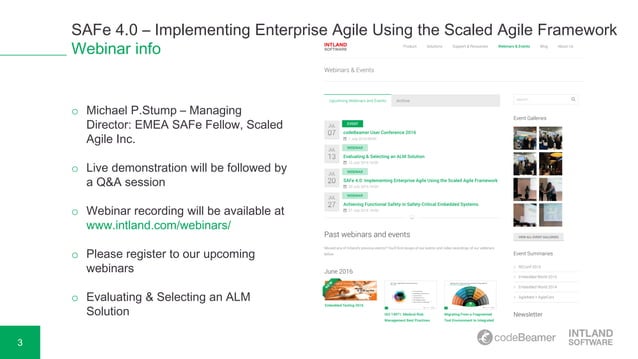 SAFe 4.0 - implementing Enterprise Agile using the Scaled Agile ...