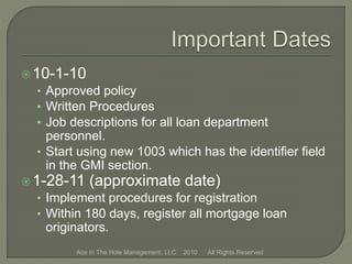 Safe Act Training | PPTX