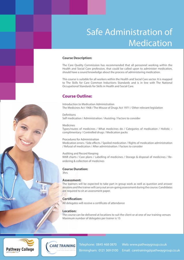 Safe Administration of Medication/Skills for Care Common Inductions ...