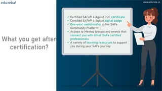 SAFe Agile Certification Exam Requirements | Edureka | PPT