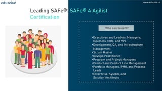 SAFe Agile Certification Exam Requirements | Edureka | PPT