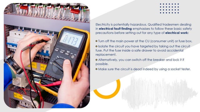 Safe and Easy Tips to Electrical Fault Finding | PPT
