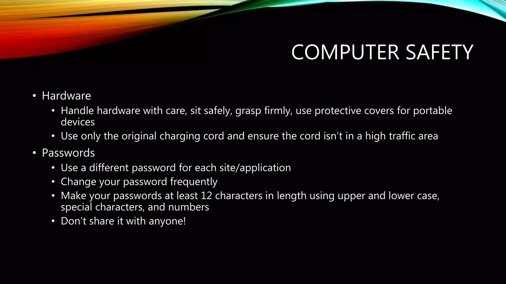 Safe and ethical use of technology | PPTX