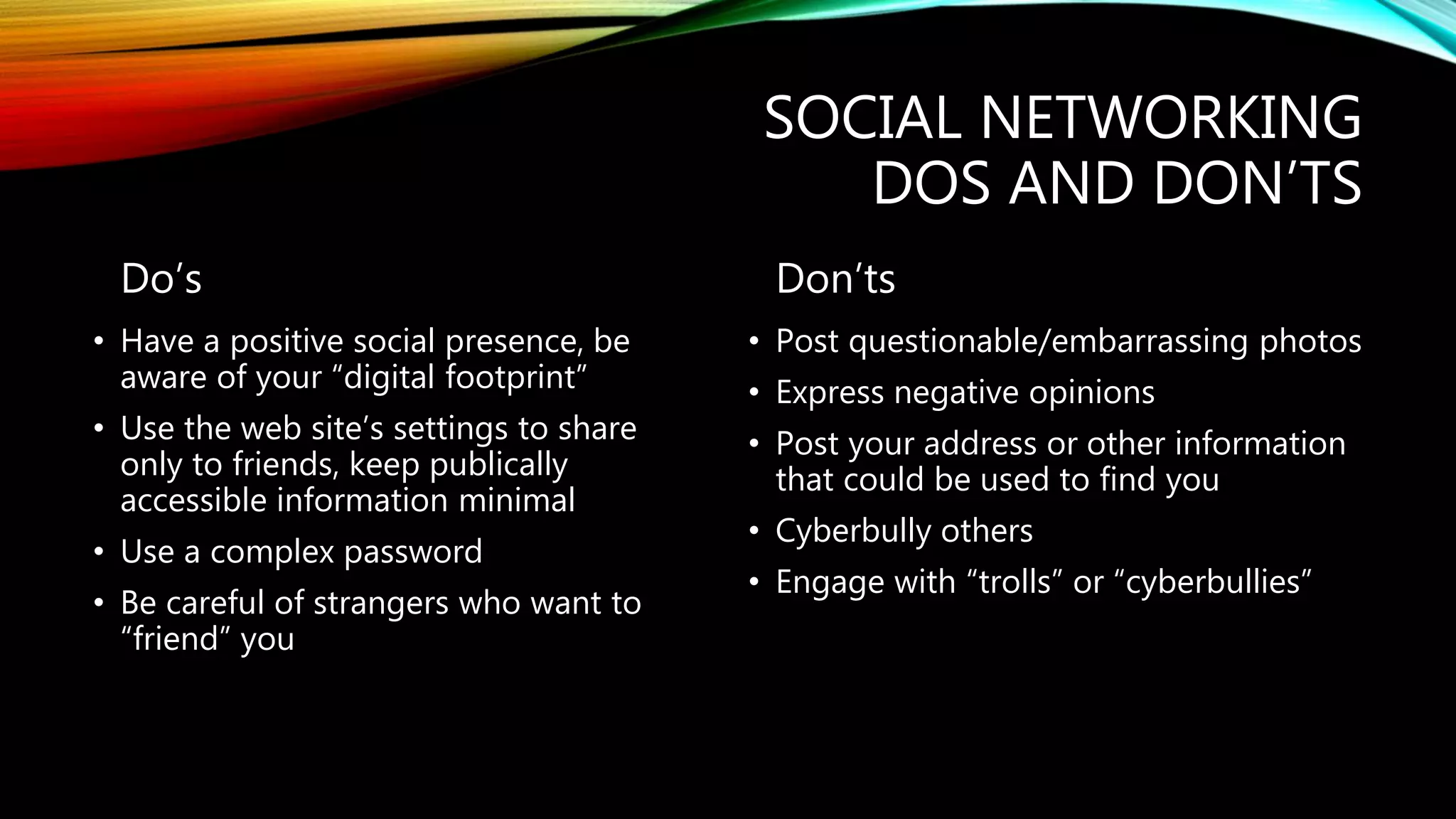 Safe and ethical use of technology | PPTX