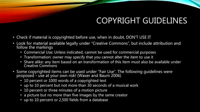 Safe and ethical use of technology | PPTX