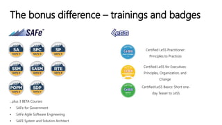 10 differences between SAFe and LeSS | PPTX