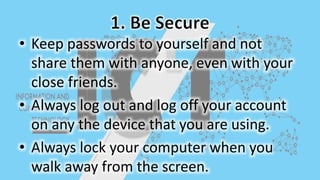 Safe and Responsible Use of ICT | PPTX