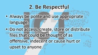 Safe and Responsible Use of ICT | PPTX
