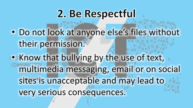 Safe and Responsible Use of ICT | PPTX