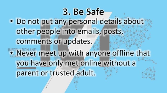 Safe and Responsible Use of ICT | PPTX