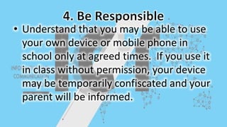 Safe and Responsible Use of ICT | PPTX