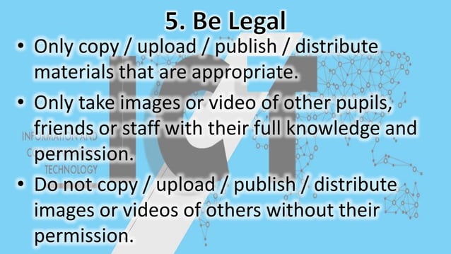 Safe and Responsible Use of ICT | PPTX