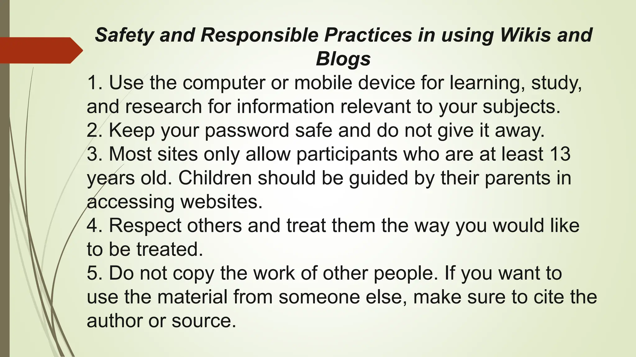 Safe and Responsible use of Wikis and Blogs.pptx