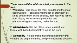 Safe and Responsible use of Wikis and Blogs.pptx