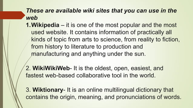 Safe and Responsible use of Wikis and Blogs.pptx