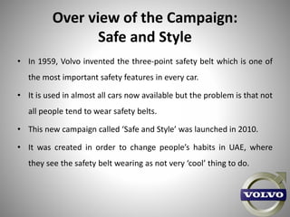 Safe and style campaign (show boat advertising) | PPT