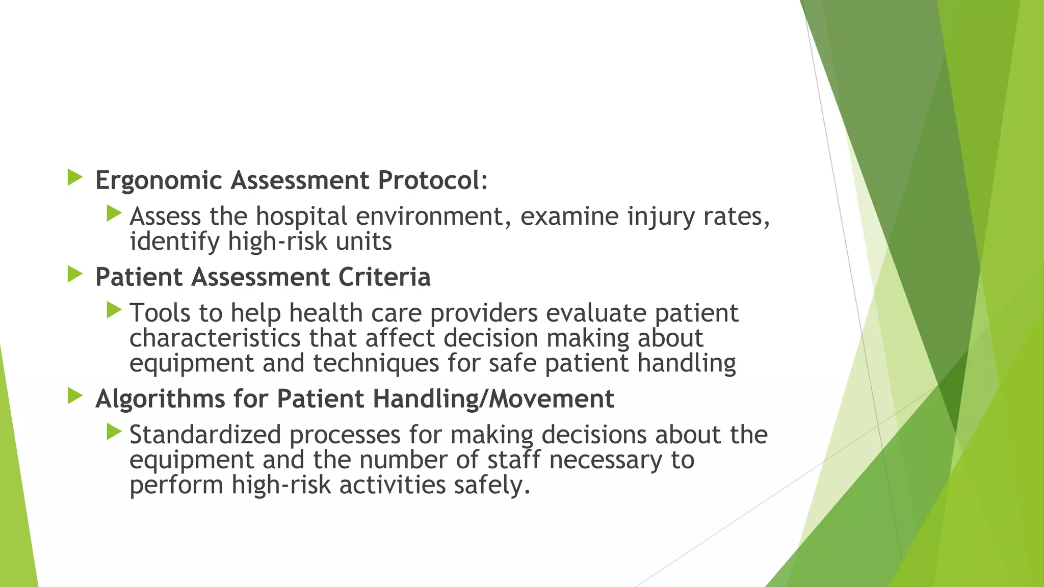 Safe aptient handling and transfer final 28 | PPT