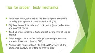 Safe aptient handling and transfer final 28 | PPT