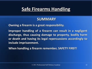 Safe arms handling | PDF