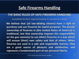 Safe arms handling | PPT