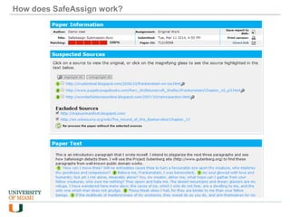 SafeAssign in Blackboard Learn | PPT