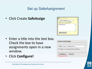 Using SafeAssign | PPT