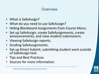 Using SafeAssign | PPT