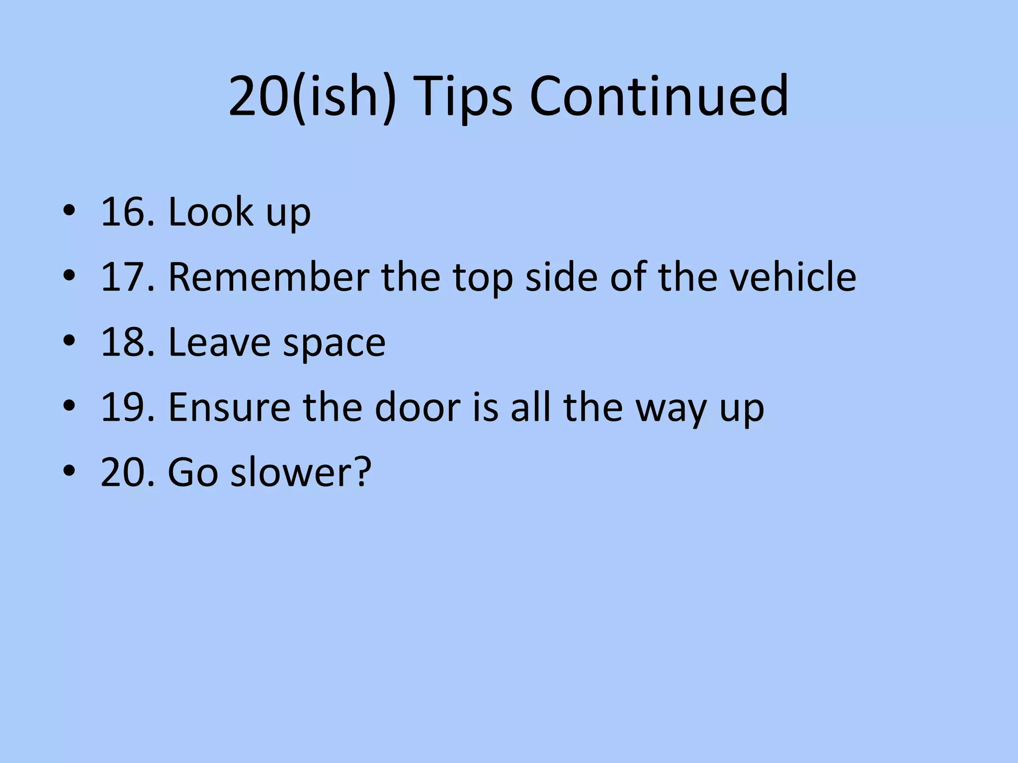 Safe backing operations | PPTX