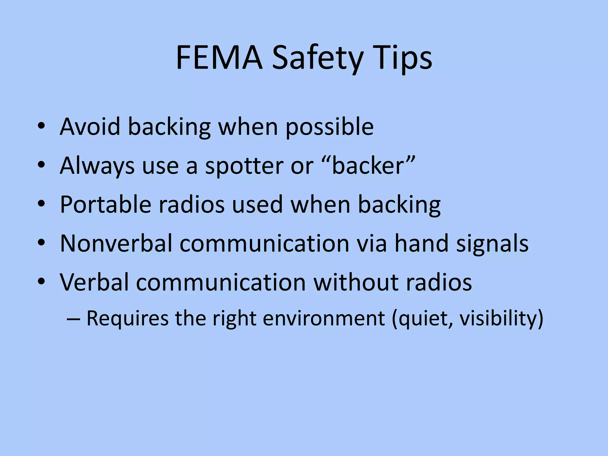 Safe backing operations | PPTX