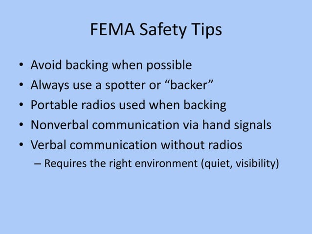 Safe backing operations | PPTX