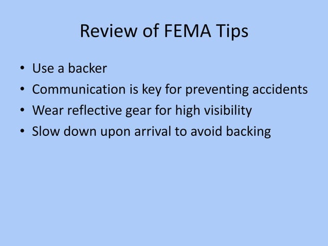 Safe backing operations | PPTX