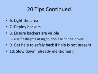 Safe backing operations | PPTX