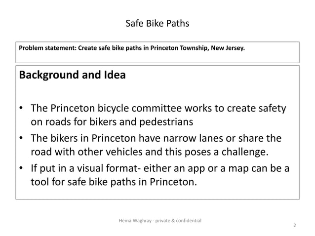 User Experience Research for Safe Bike Paths | PPT