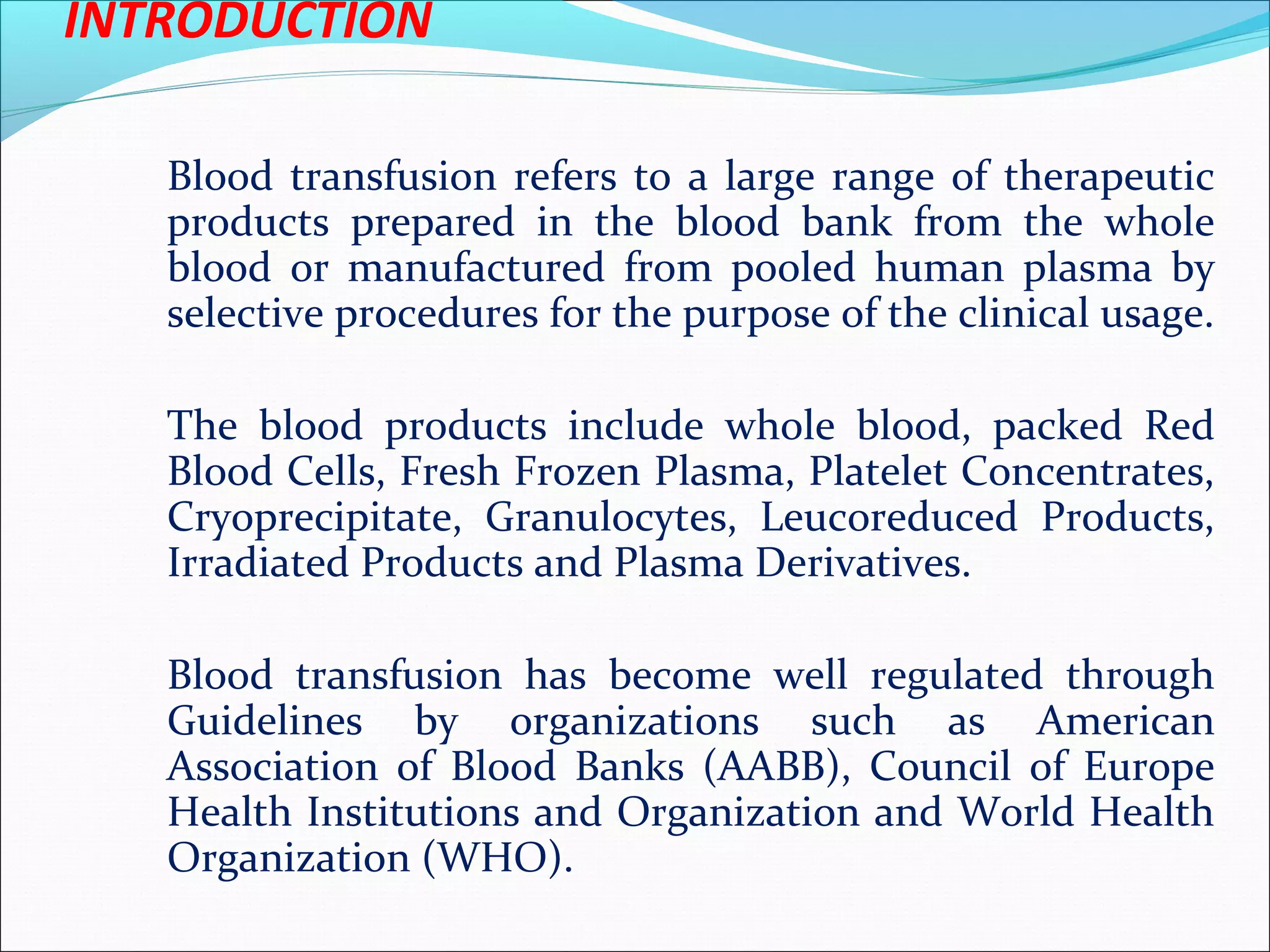 Safe Blood Transfusion | PPT
